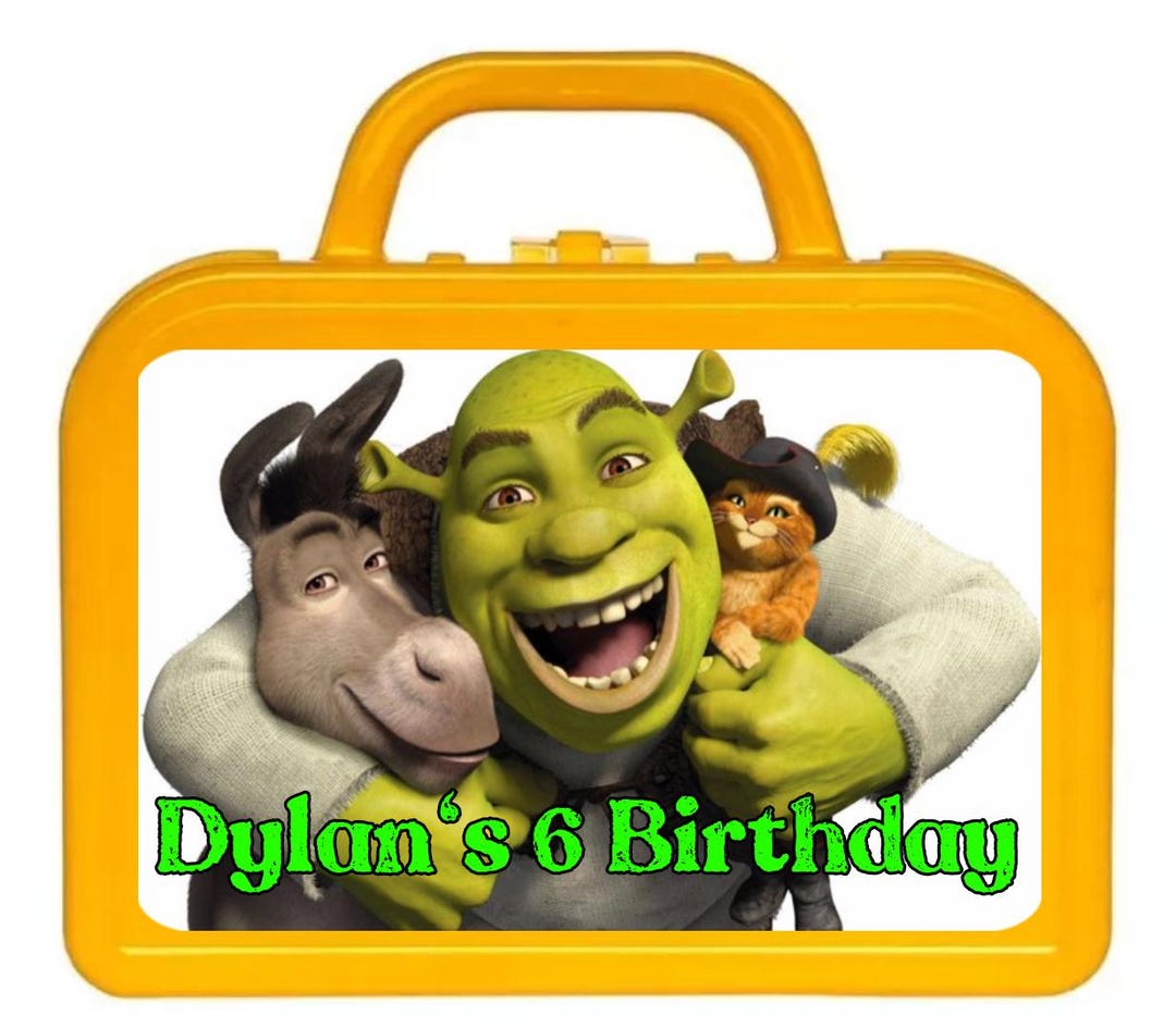 Birthday Party Favor Gift Suitcase Boxes Customizable Shrek Fiona - Etsy