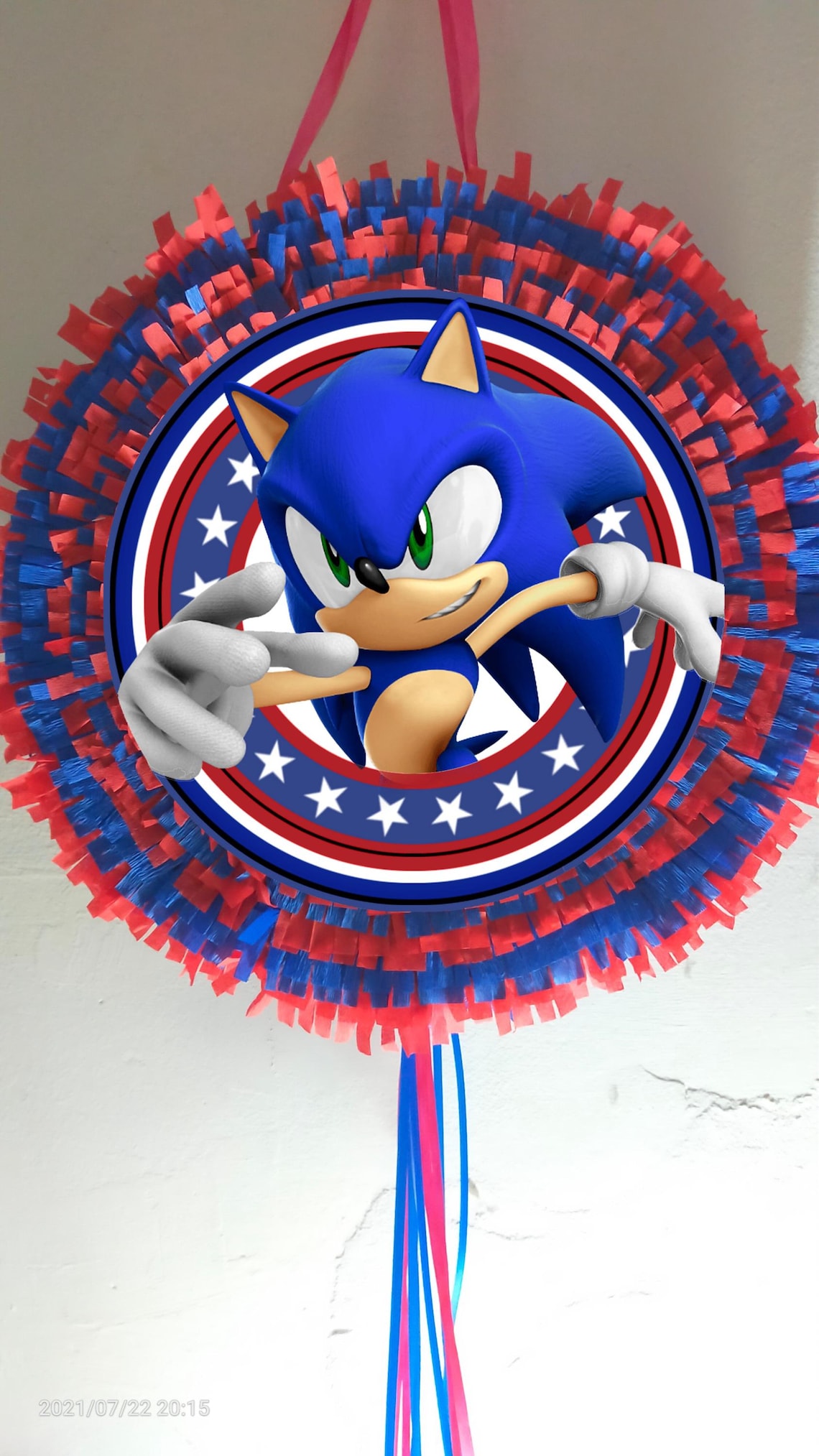 Birthday Party Pinata Sonic Shadow Supplies Hedgehog Favor - Etsy