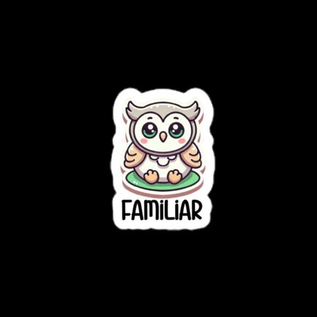 Owl Sticker, Familiar Sticker, Dnd Gift, Laptop Sticker, Dungeons ...