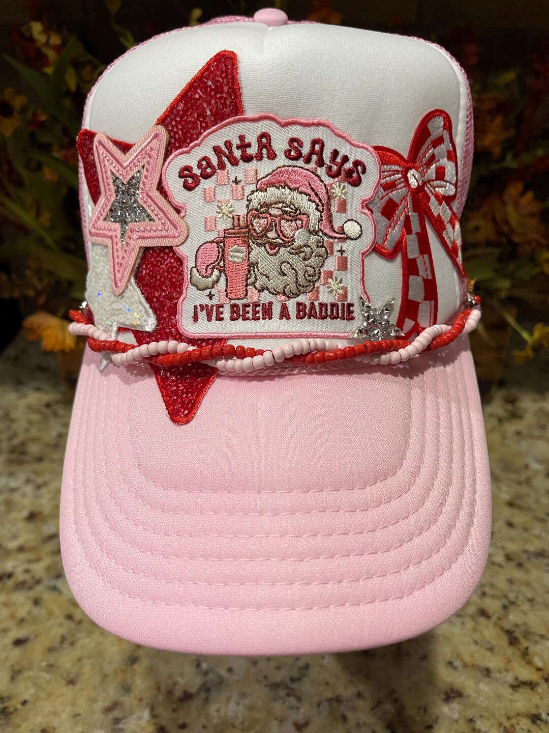 Santa Says Ive Been a Baddie Custom Trucker Patch Hat - Etsy