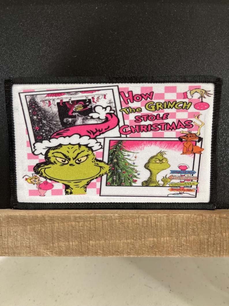 How the Grinch Stole Christmas Iron on Patch - Etsy
