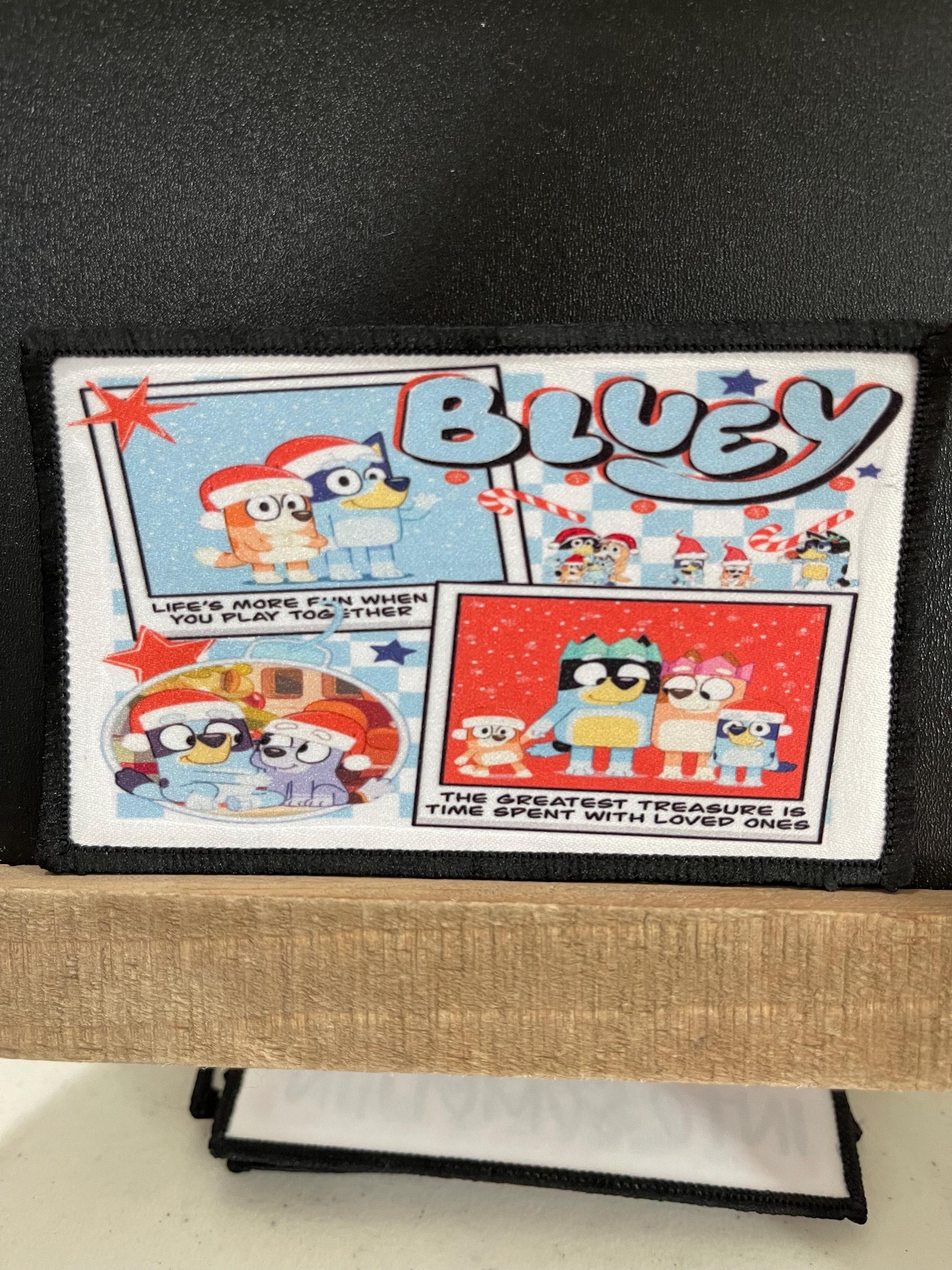 Bluey Christmas Iron on Patch - Etsy