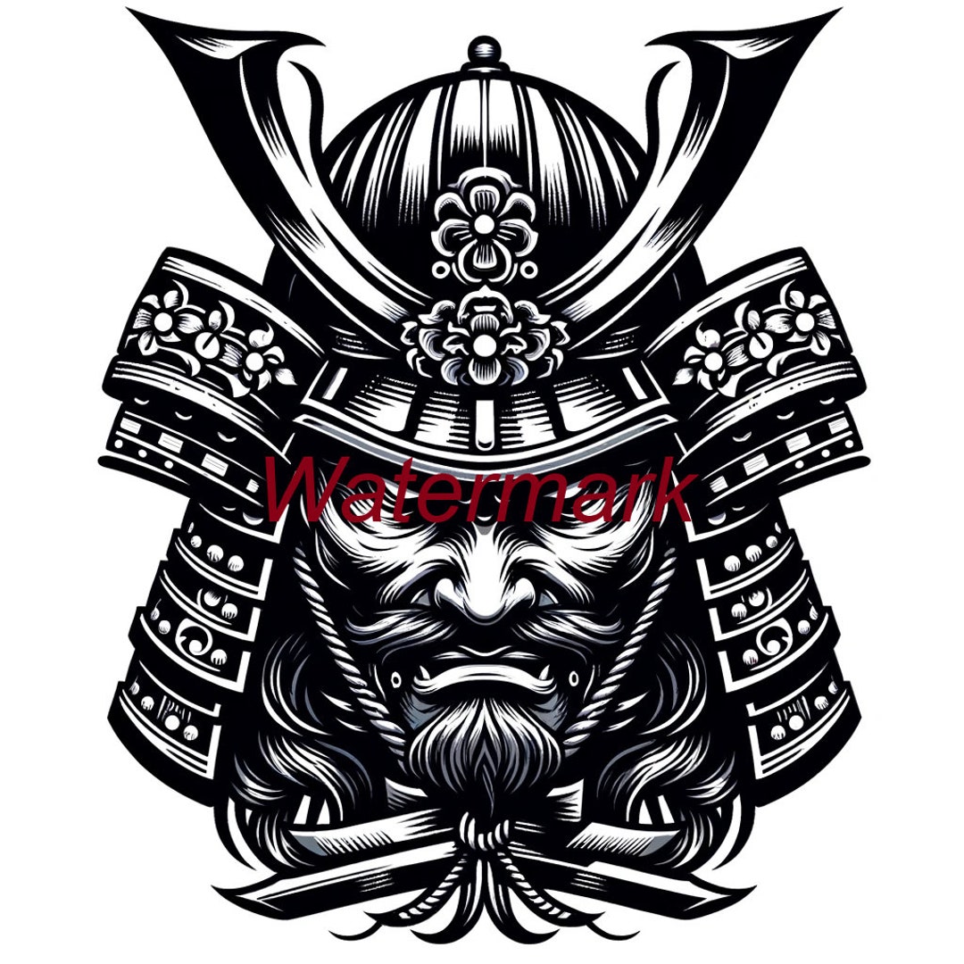 Samurai, Samurai Mask, Svg, Vector Art - Etsy