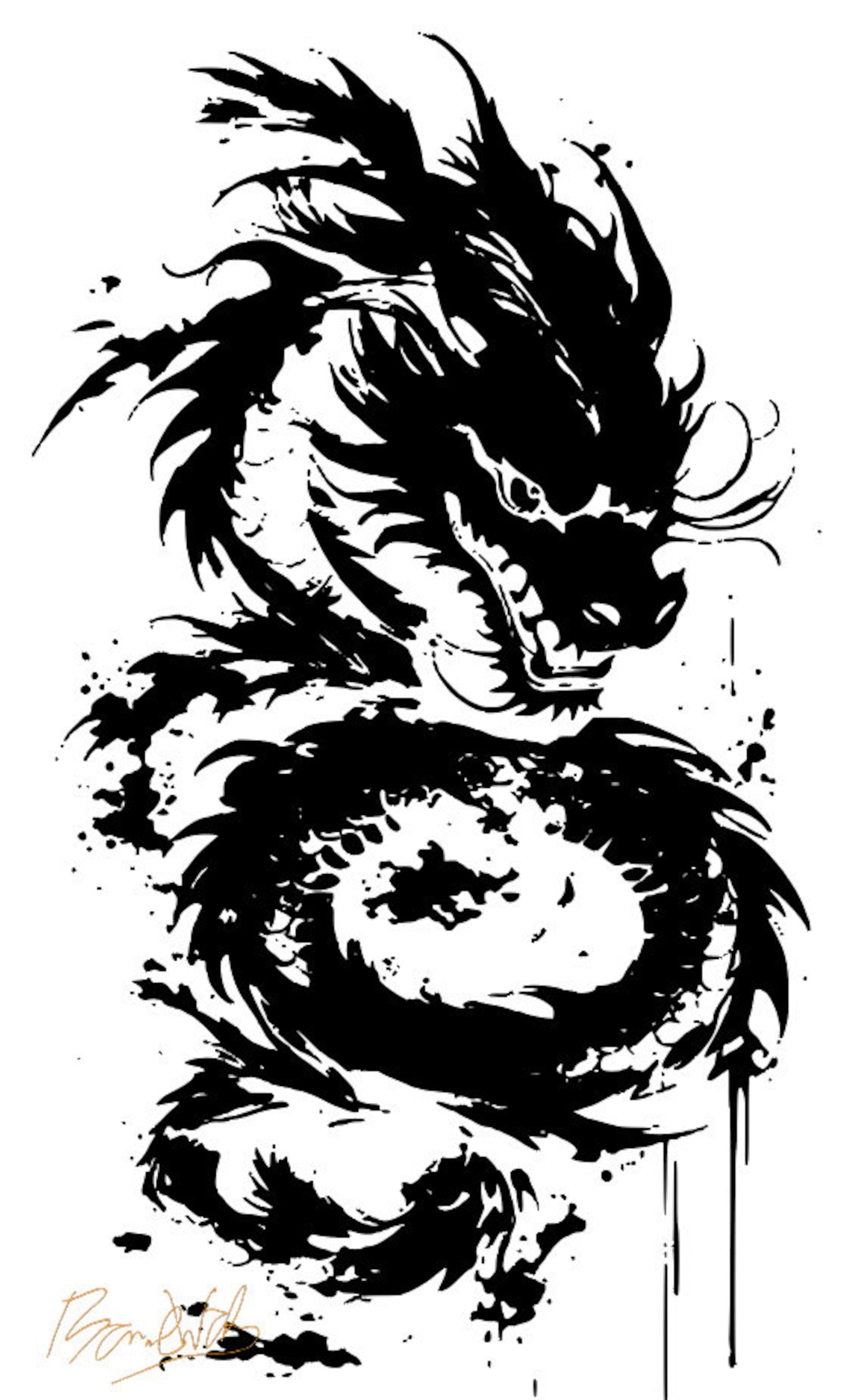 SVG, Vector Art, Dragon Image - Etsy