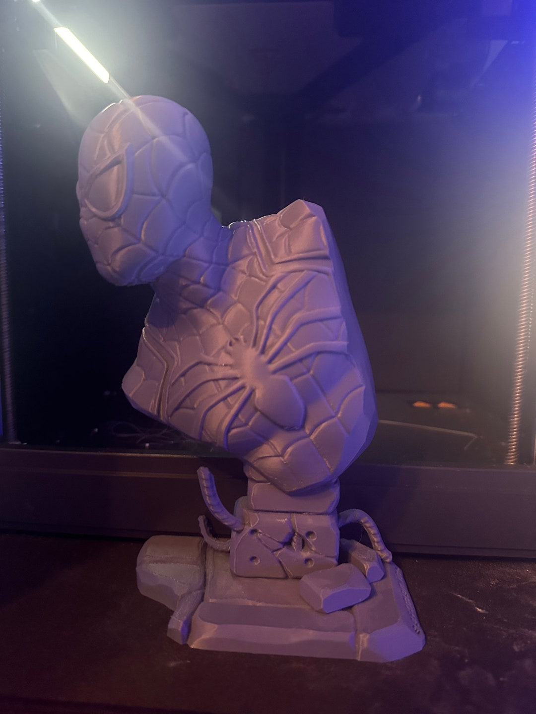 Custom 3d Printed Spyder Man Bust - Etsy