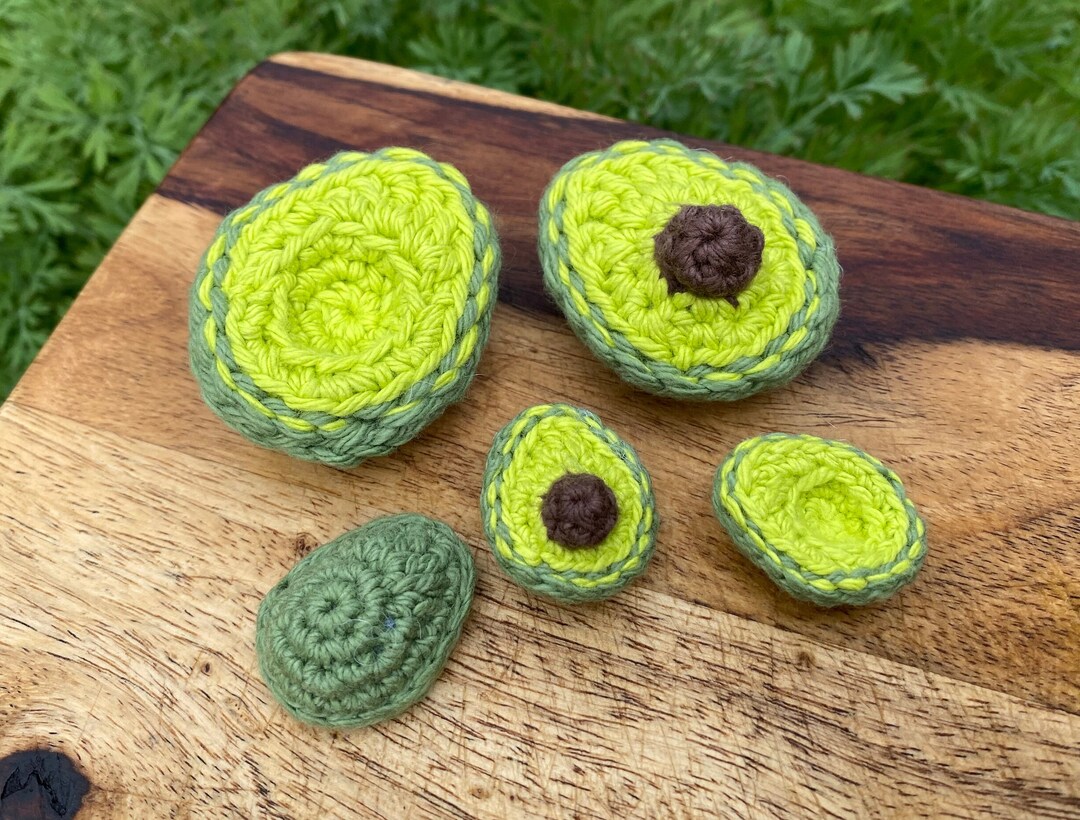 NO-SEW Mini Avocado Crochet PDF Pattern - Etsy