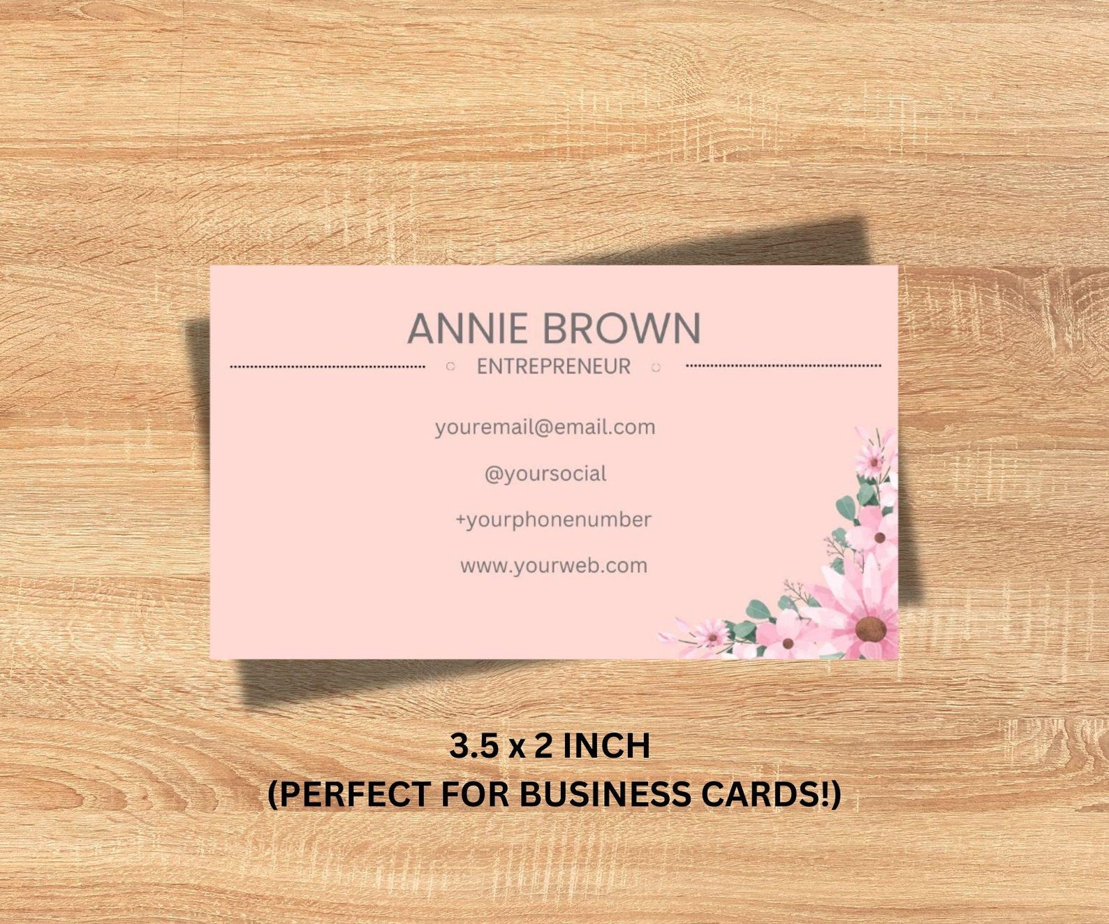 Modern Business Card Template Printable, Minimal,simple, Minimalistic ...