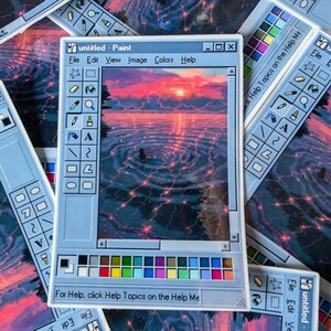 Untitled Paint Window Sticker | Retro MS Paint | Computer Handmade ...