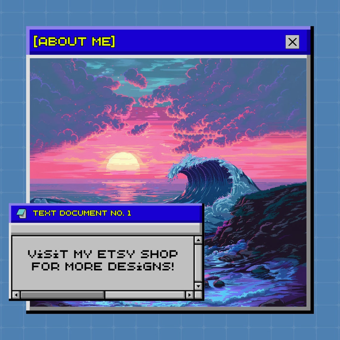 Untitled Paint Window Sticker Retro MS Paint Computer Handmade Vinyl ...