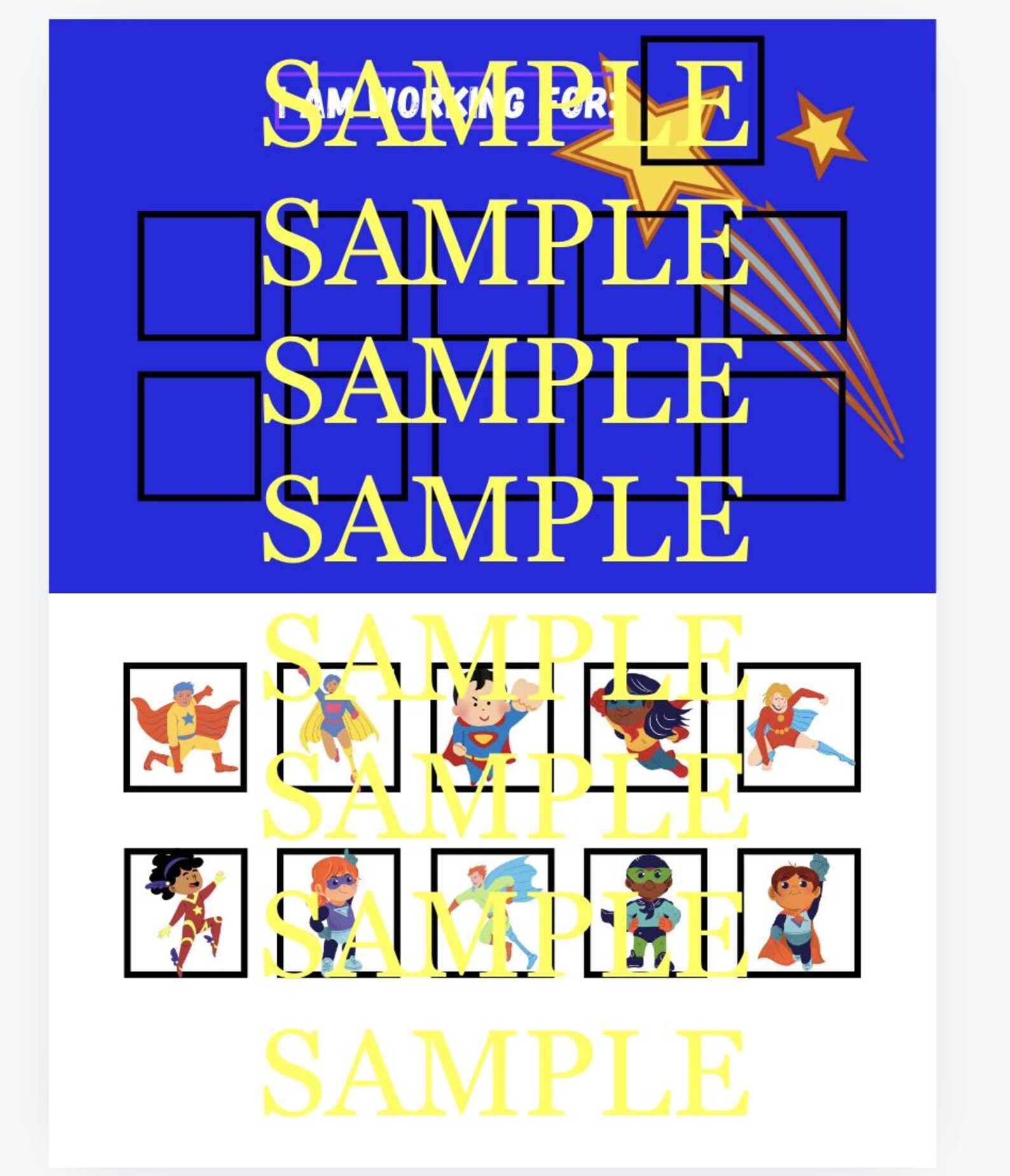 SUPERHERO Token Board | ABA Token Economy - Etsy