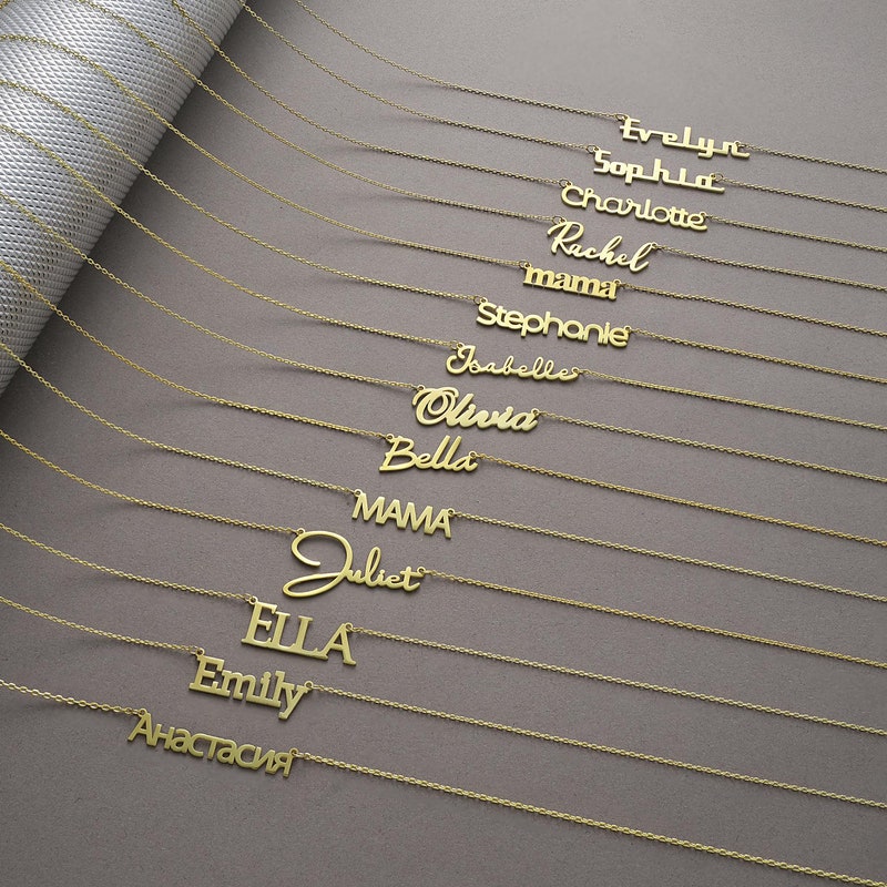Personalized Name Necklace - Etsy