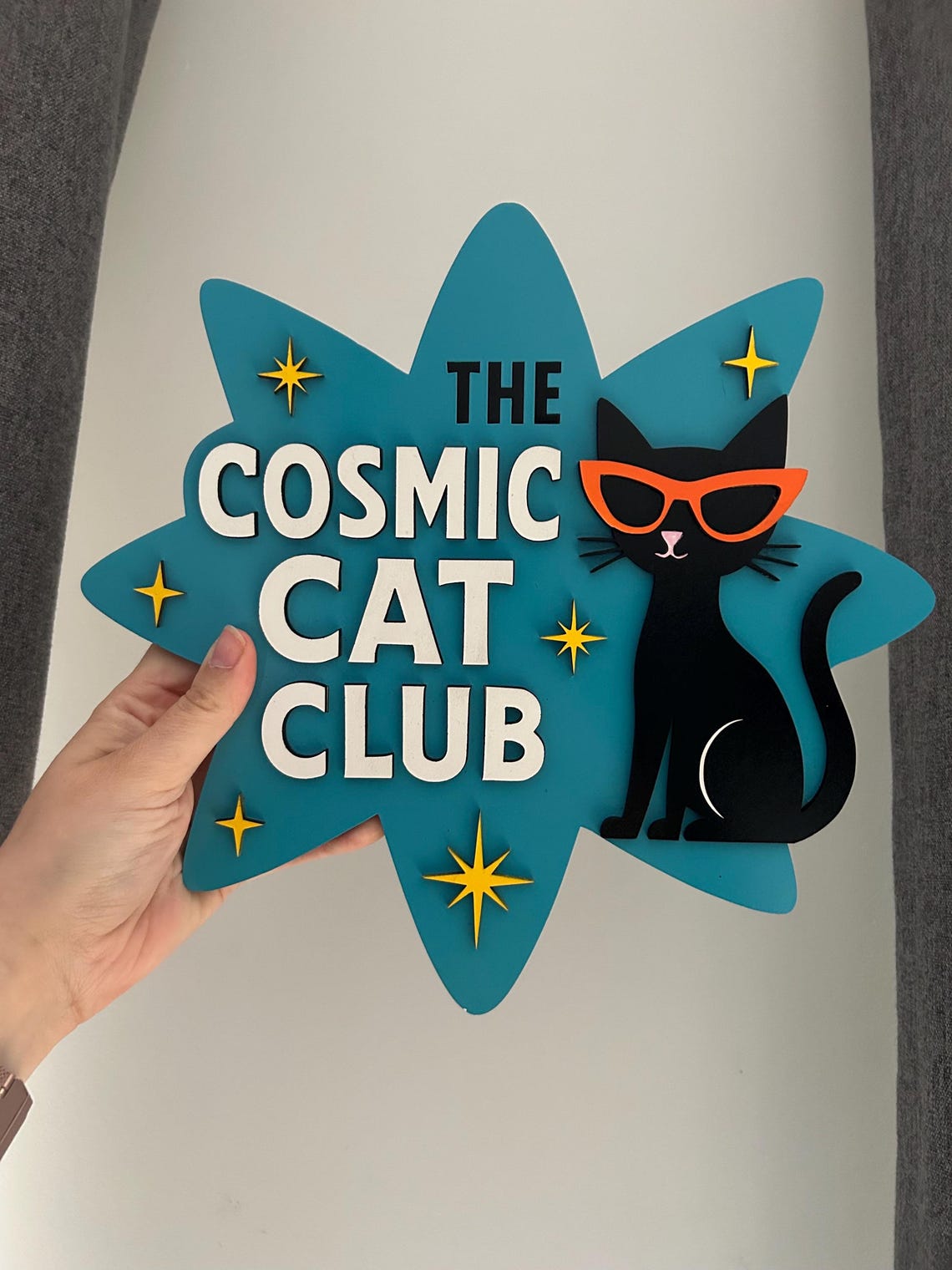 Atomic Cat Wall Art, Atomic Cat Home Decor, Atomic Cat Art, Retro Home ...