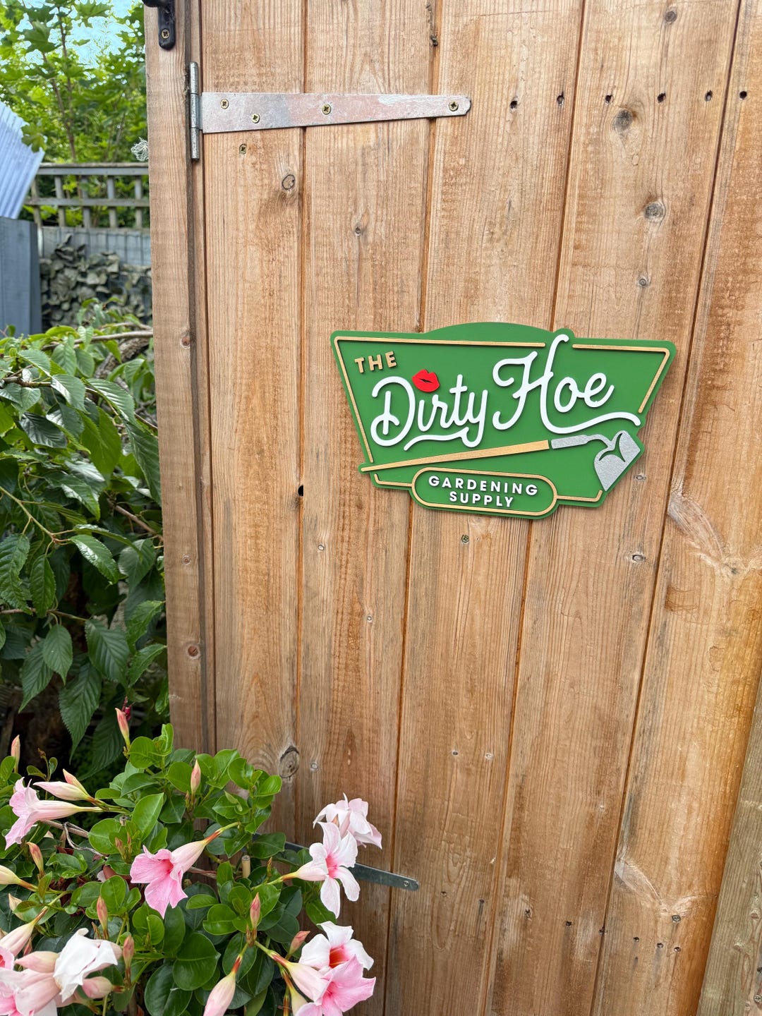 Funny Garden Sign, Tulips Flower Sign, Cheeky Garden Decor, Pun Garden ...