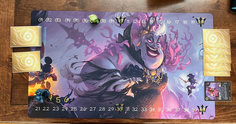 Lorcana Playmat Ursula Compatible W/illumineer's Quest Deep Trouble - Etsy