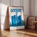 Detroit Poster Printable Detroit Michigan Wall Art Print Art Digital ...