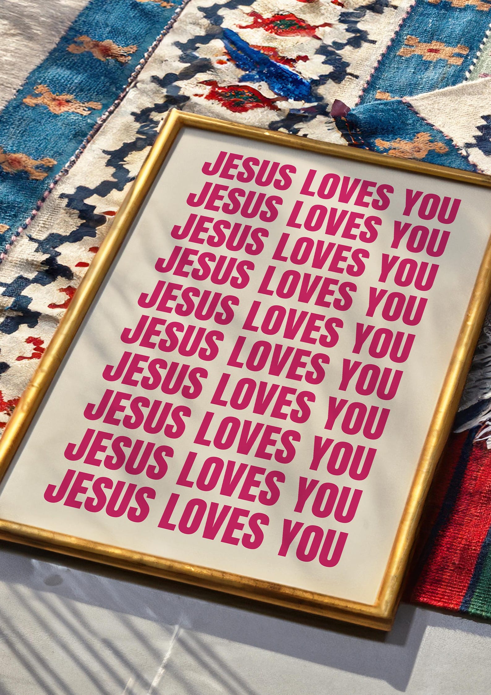 Jesus Loves You Digital Download Christian Wall Art Inspirational ...
