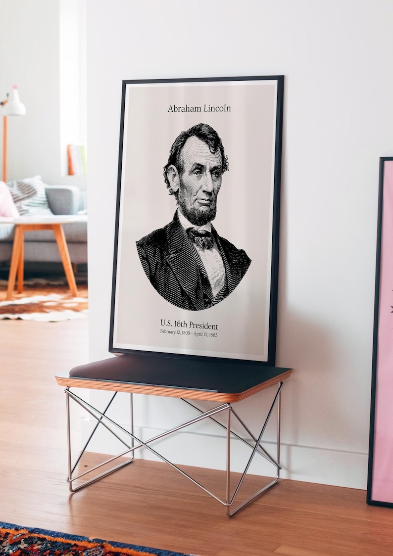 Abraham Lincoln Poster Inspirational Historical Art History Classroom ...