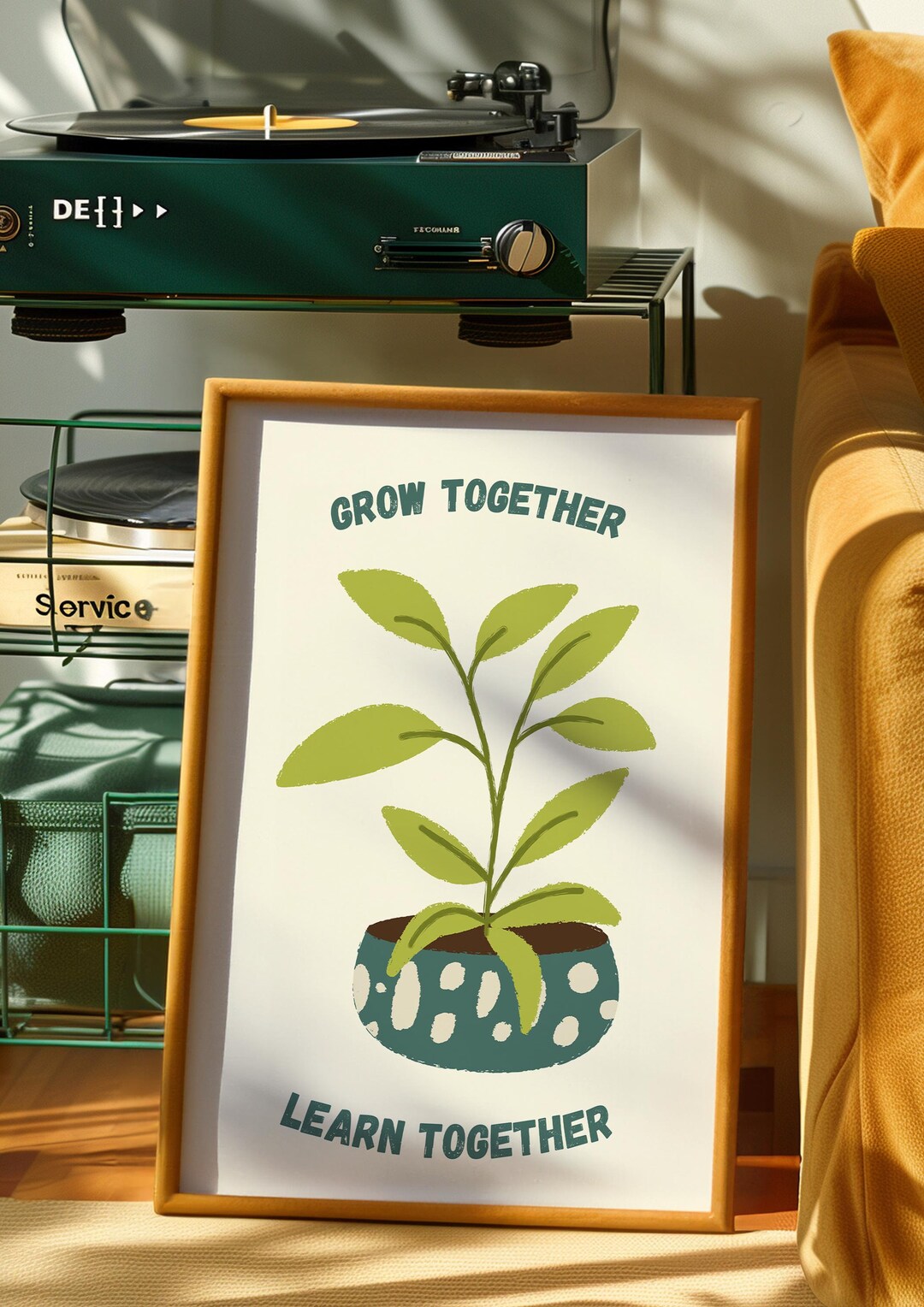 Grow Together Learn Together Classroom Poster - Teacher Poster ...