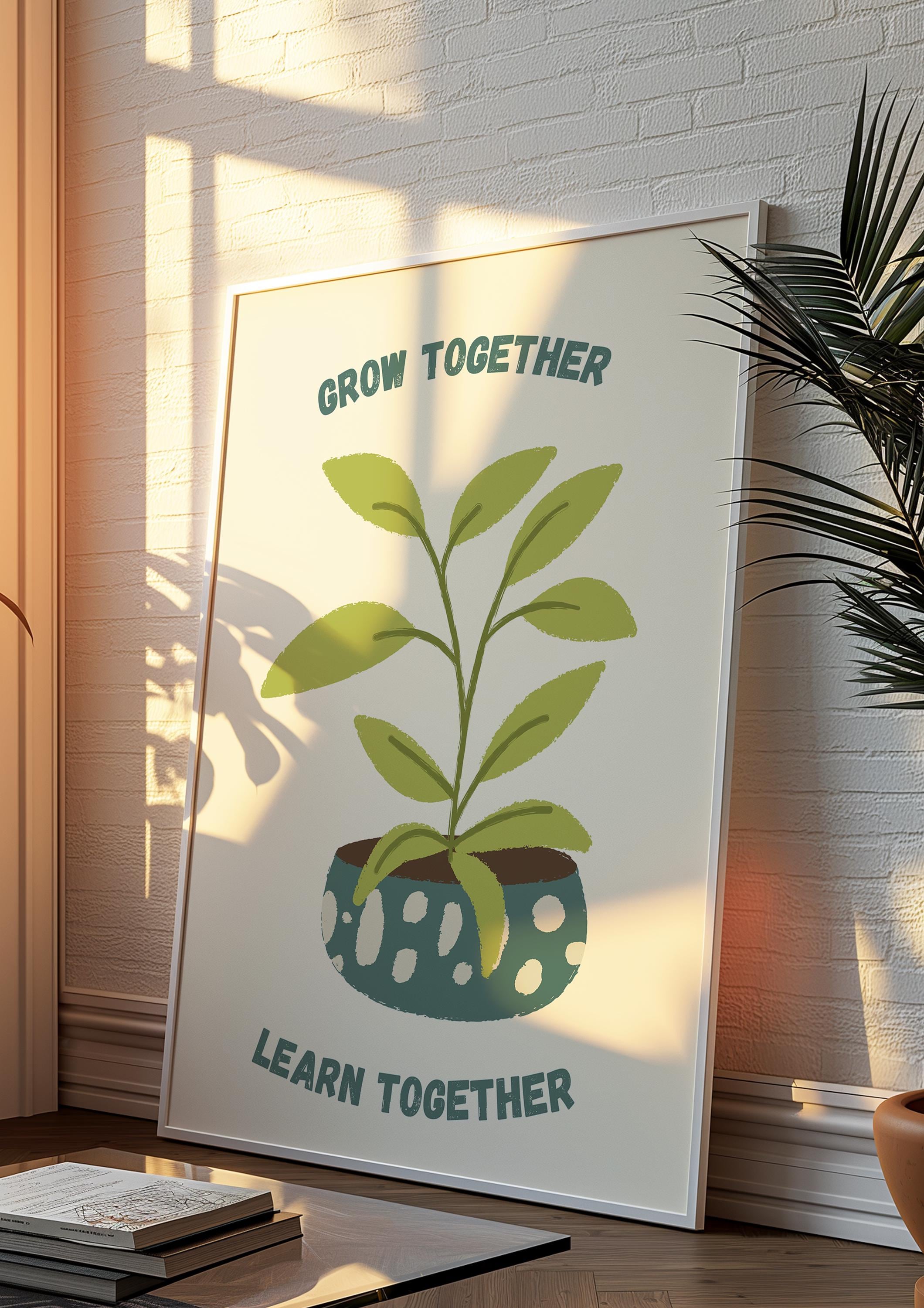 Grow Together Learn Together Classroom Poster Teacher Poster Teaching ...