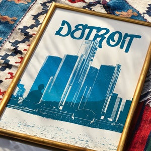 Detroit Poster Printable Detroit Michigan Wall Art Print Art Digital ...