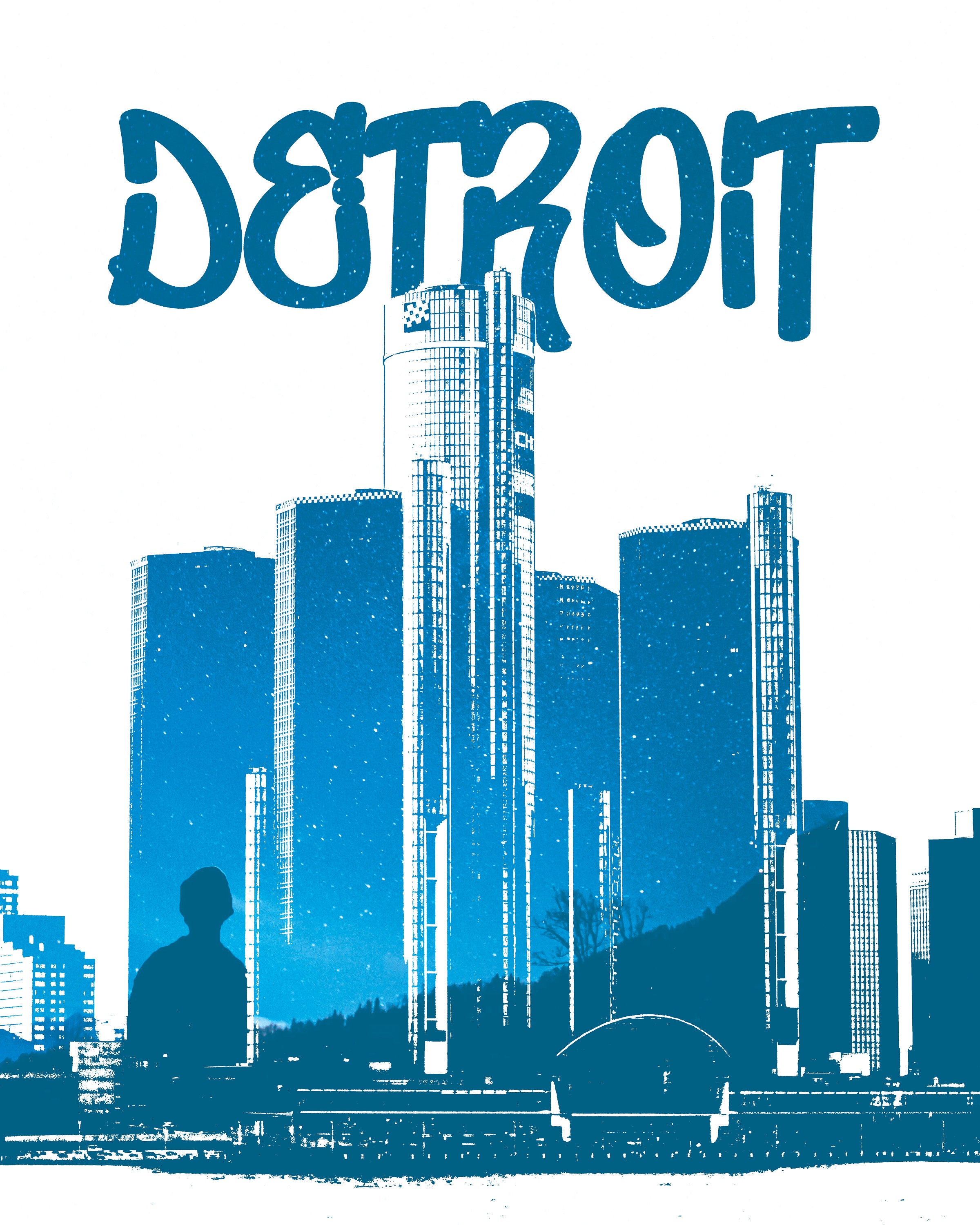 Detroit Poster Printable Detroit Michigan Wall Art Print Art Digital ...