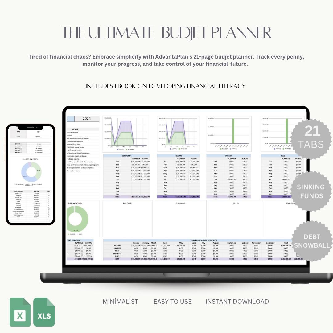The Ultimate Budget Planner + Free Ebook on Developing Financial ...