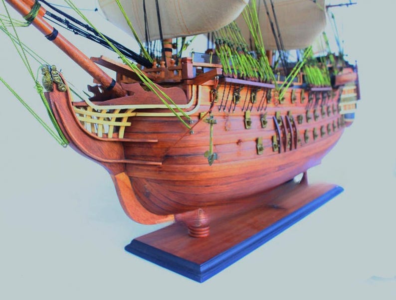 HMS Victory Ship Model, Wooden Ship Model, Handmade Ship Model, Antique ...