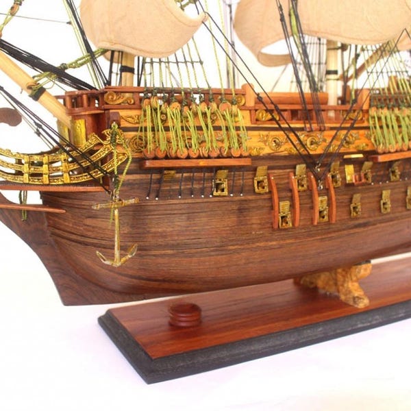 Wooden Ship Model - Etsy