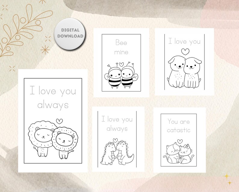 Valentines Coloring Pages for Kids Toddlers Preschoolers Toddlers ...