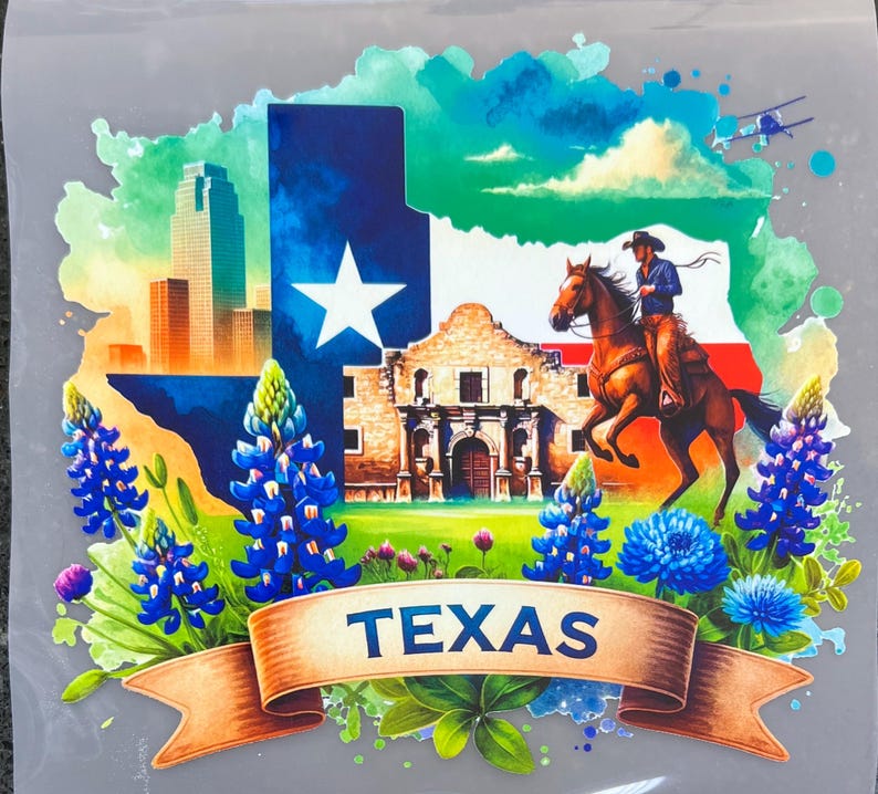 Texas Dtf Transfer - Texas Bluebonnet DTF Transfer Ready to Press ...