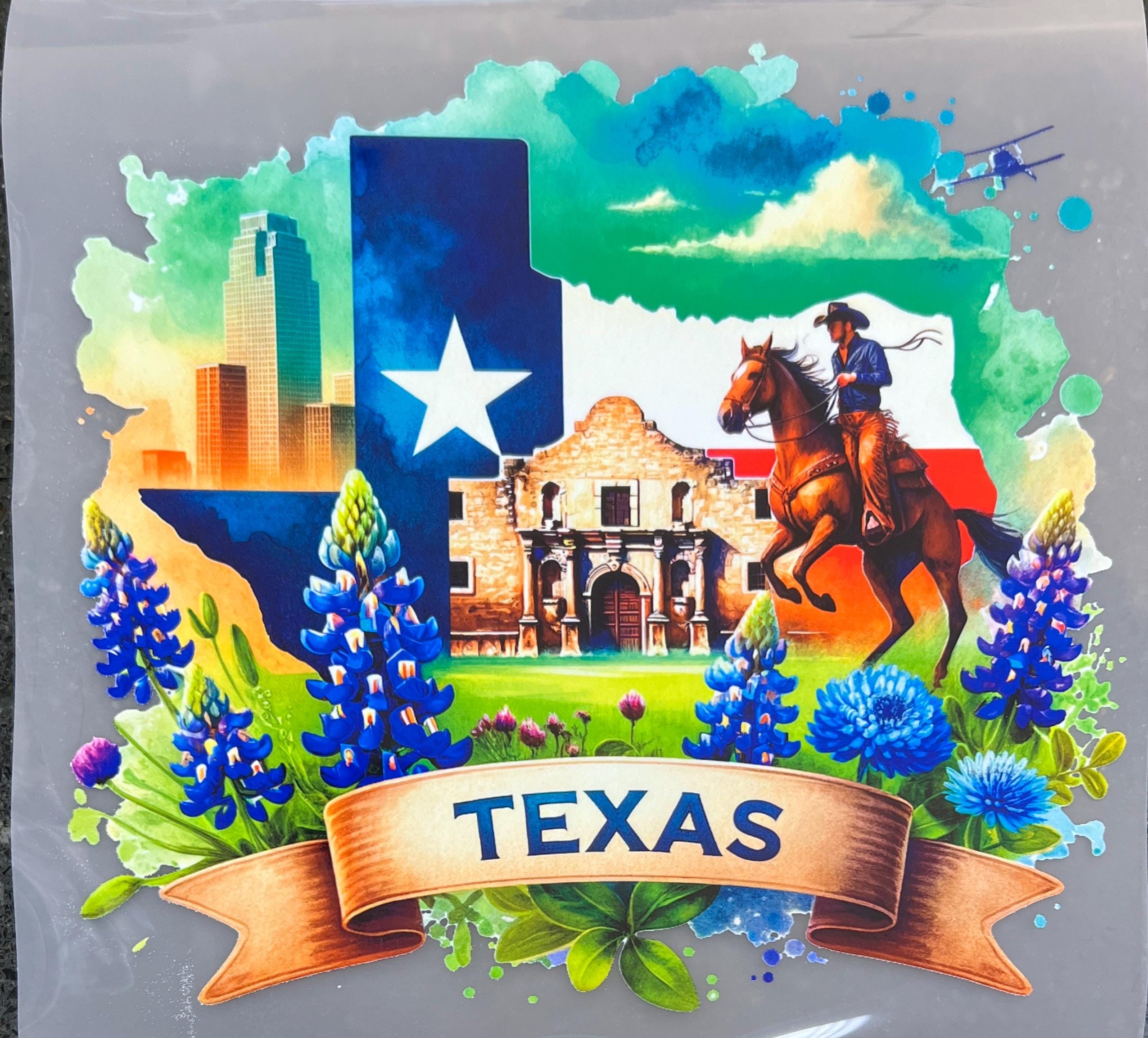 Texas Dtf Transfer - Texas Bluebonnet DTF Transfer Ready to Press ...