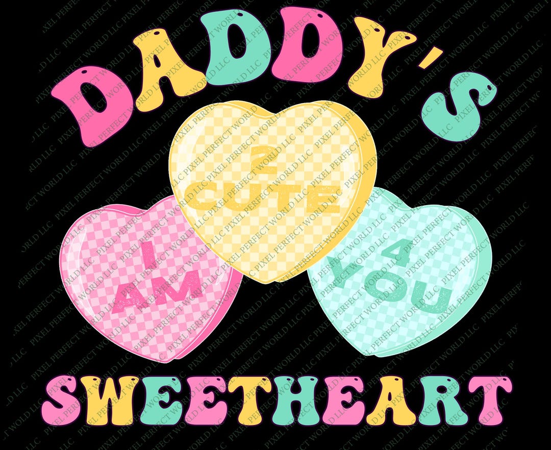 Sweethearts DTF Transfer Heart Candy DTF Transfer Ready to Press ...