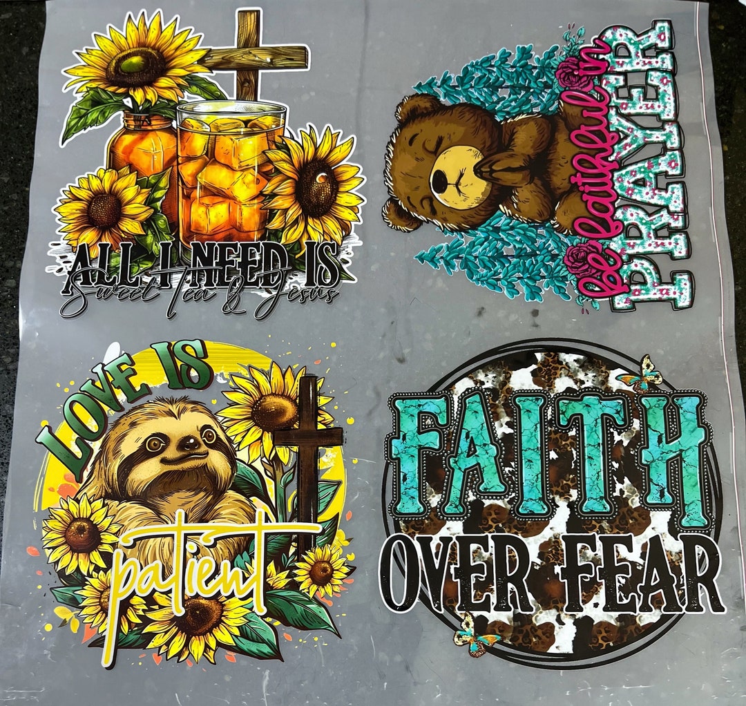 Premade DTF Gang Sheet Transfer - Christian DTF Transfer - Jesus Vibes ...