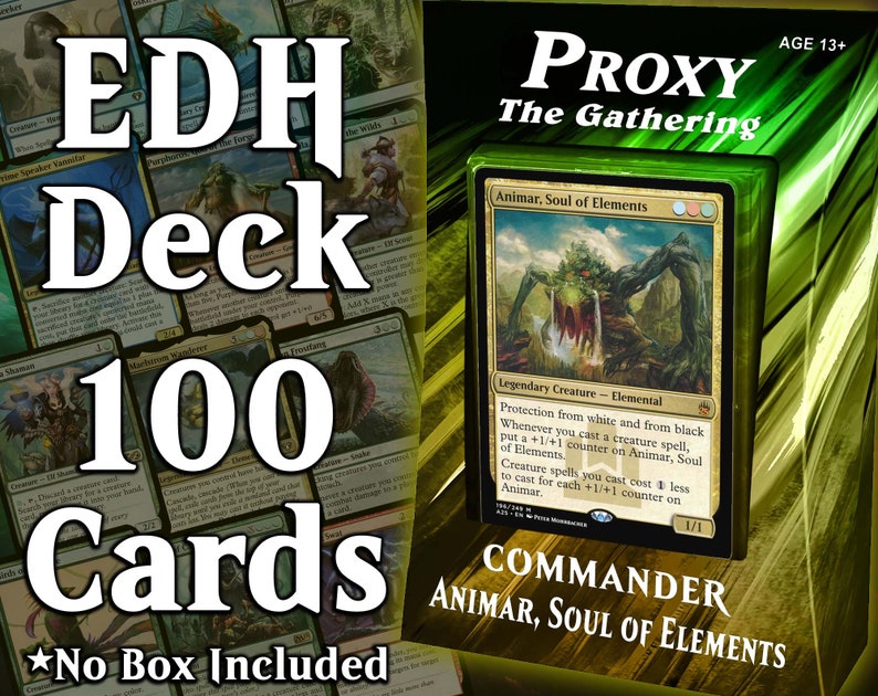 Animar, Soul of Elements EDH Proxies Full EDH Deck 100 Cards Battle ...