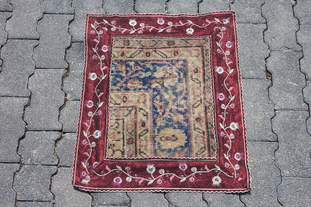 Vintage Rug, 2x2 Small Rug, Turkish Rug, Anatolian Rug, Rugs for Entry ...