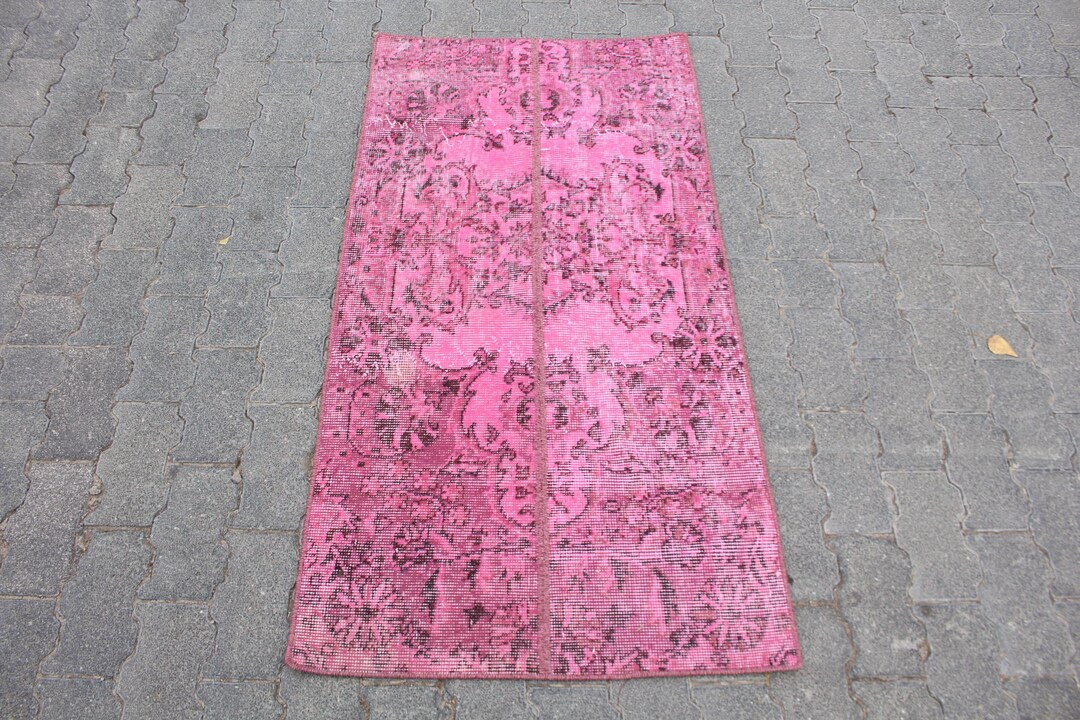 Turkish Rug, Patchwork Rug, 3x5 Small Rugs, Vintage Rug, Overdyed ...