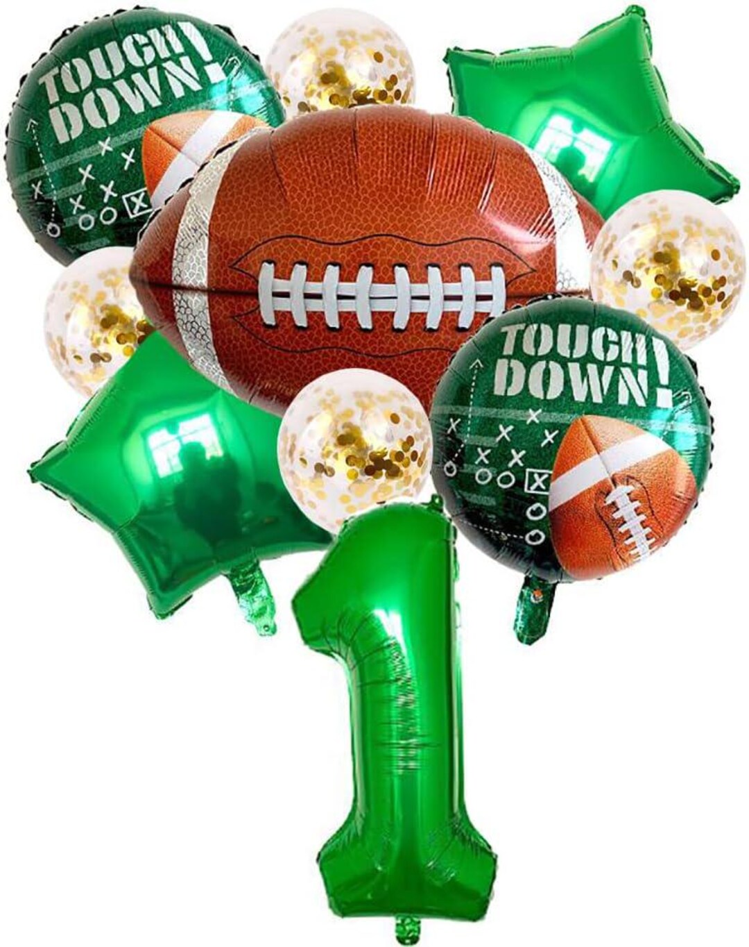 1st Birthday Football Theme Party Supplies,fun Foil and Latex Balloons ...
