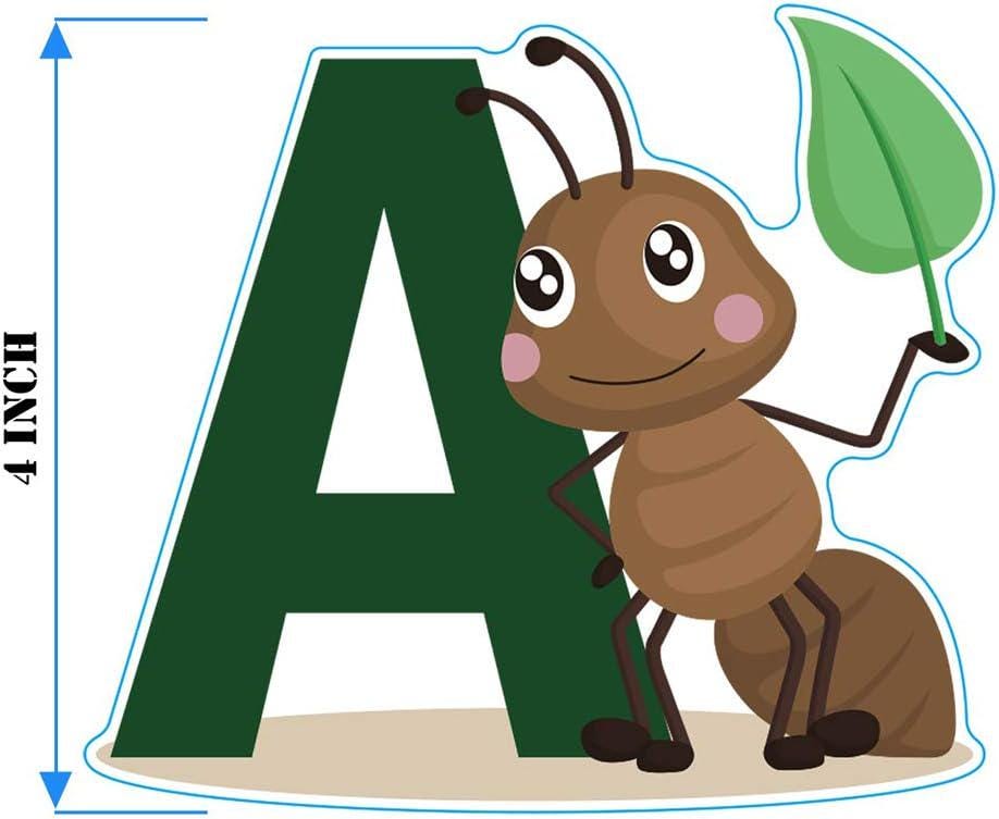 Animal Alphabet Kids Wall Decals - Peel & Stick Educational Baby ...