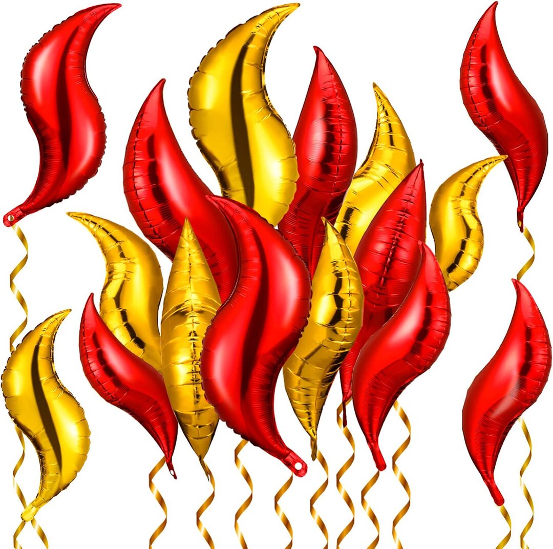 Fire Balloons Fire Truck Birthday Balloons Fire Flame Balloons ...