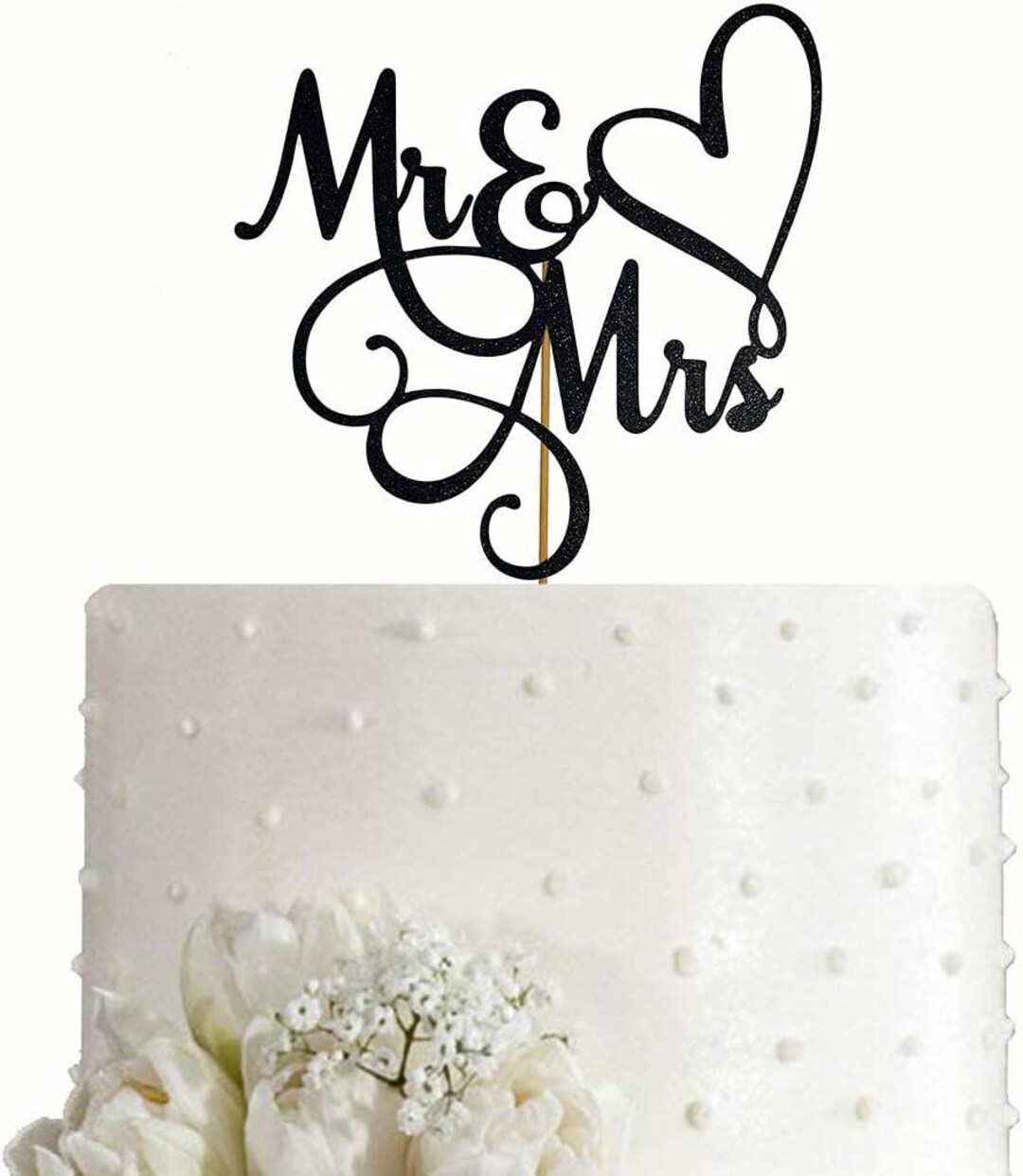 Mr and Mrs Cake Topper, Bride and Groom Sign Wedding, Engagement Cake ...