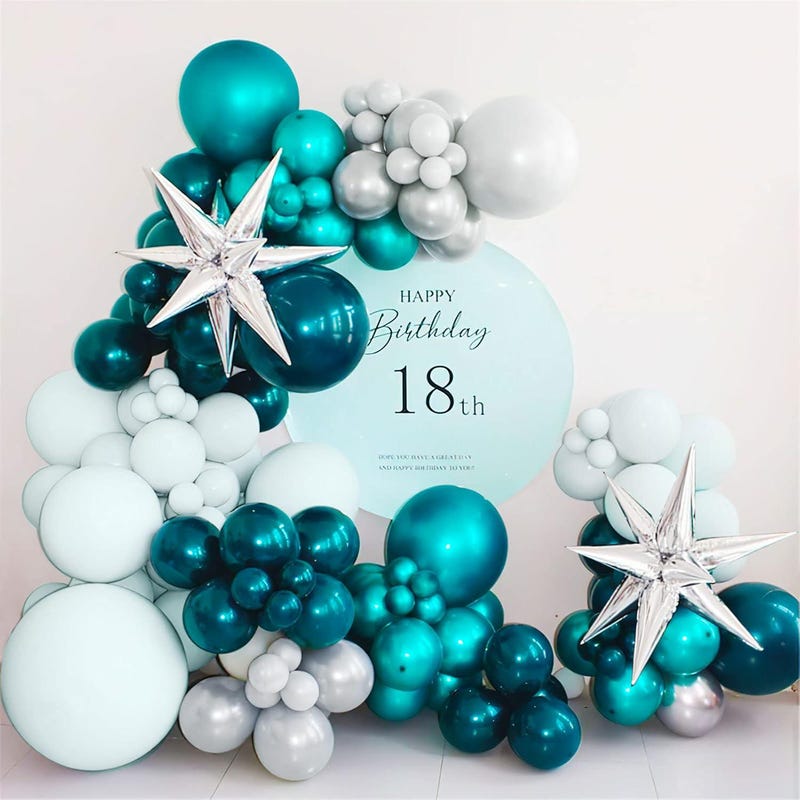 Teal Balloons - Etsy