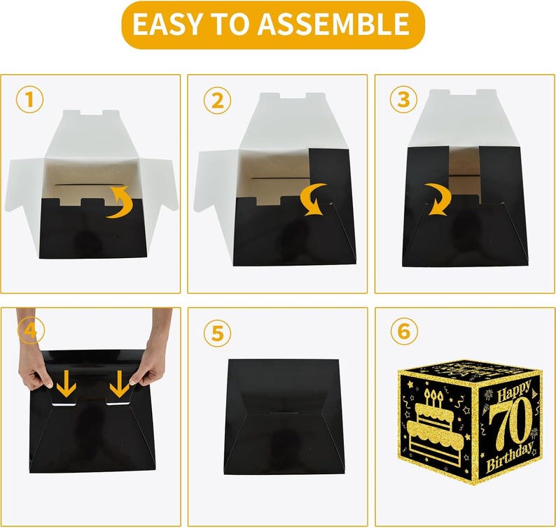 70th Birthday Decorations Boxes for Men Women,seventy Years Old ...
