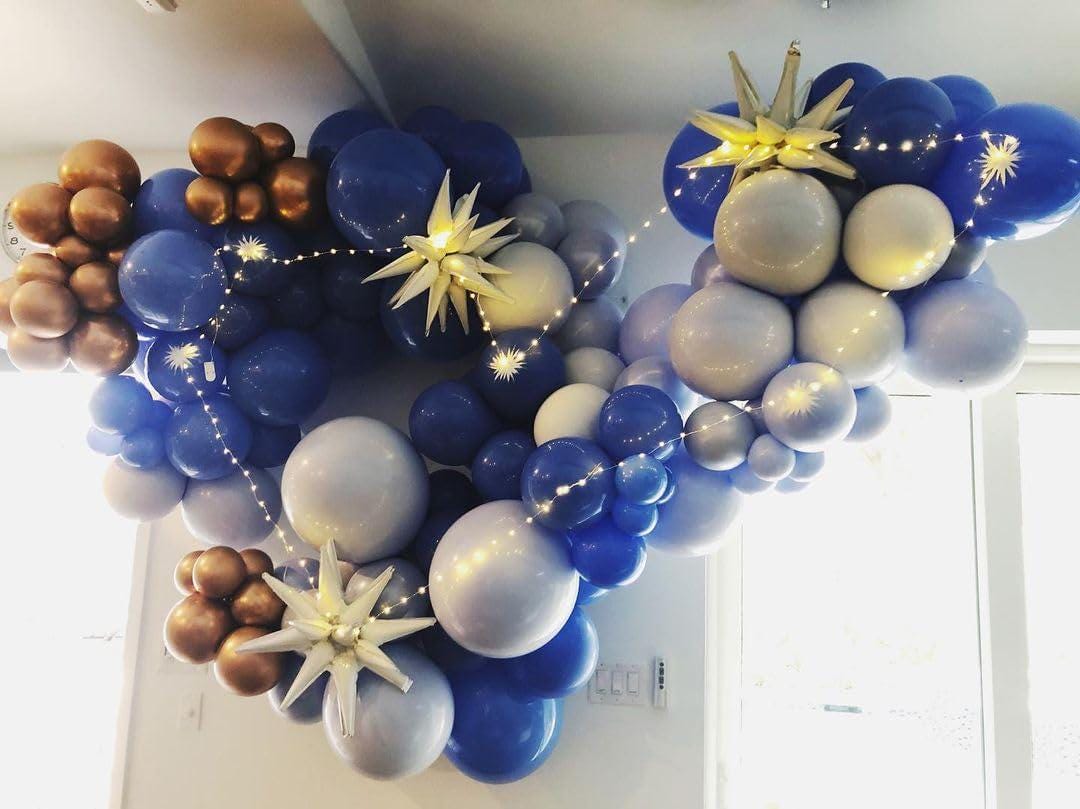 Royal Blue Giant Balloons 36 Inch - 8 Pack Jumbo Large Round Dark Blue ...