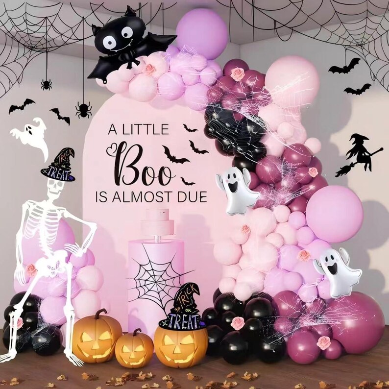 A Little Boo is Almost Due Baby Shower Decal for Balloon Arch ...