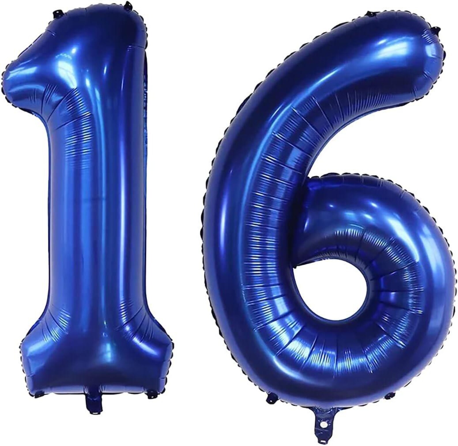 16 Balloon Numbers Navy Blue Number 16 Balloons Self-sealing for ...