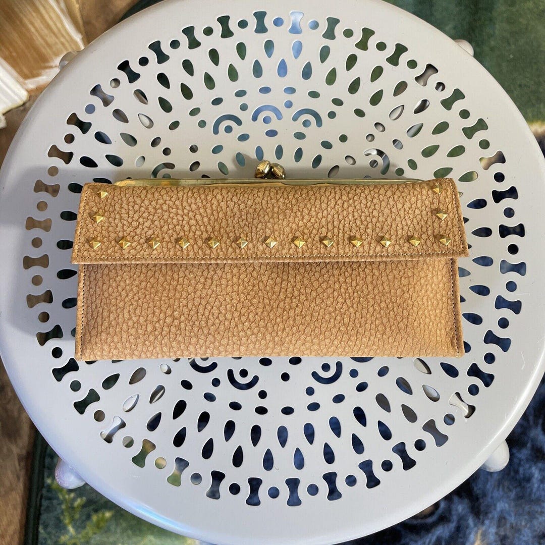 Vintage Baronet Women's Cowhide Leather Wallet Mini Clutch Handbag Kiss ...