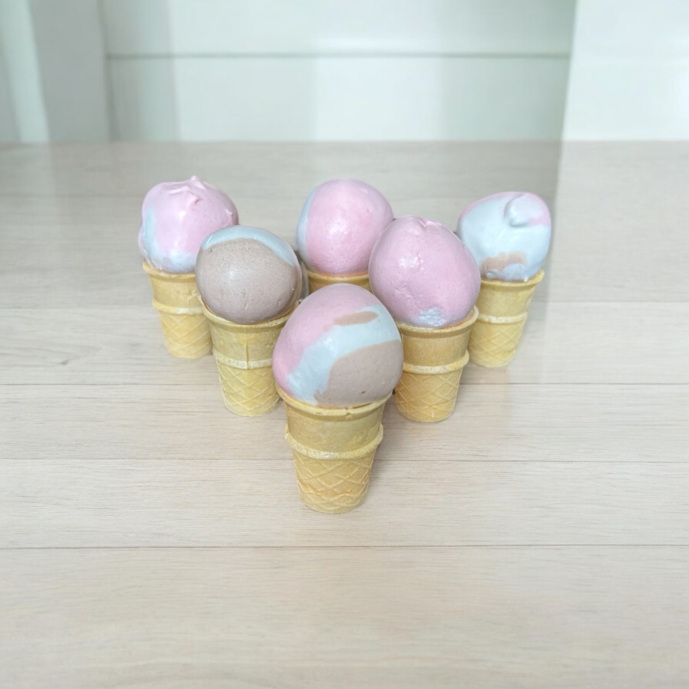 Freeze Dried Mini Neapolitan Saltwater Taffy Cones - Etsy