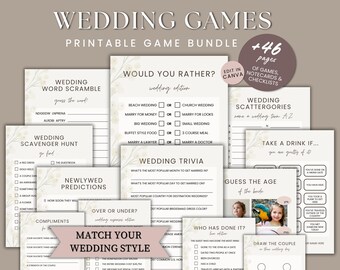 Printable Wedding Games Template Editable Wedding Reception Table ...