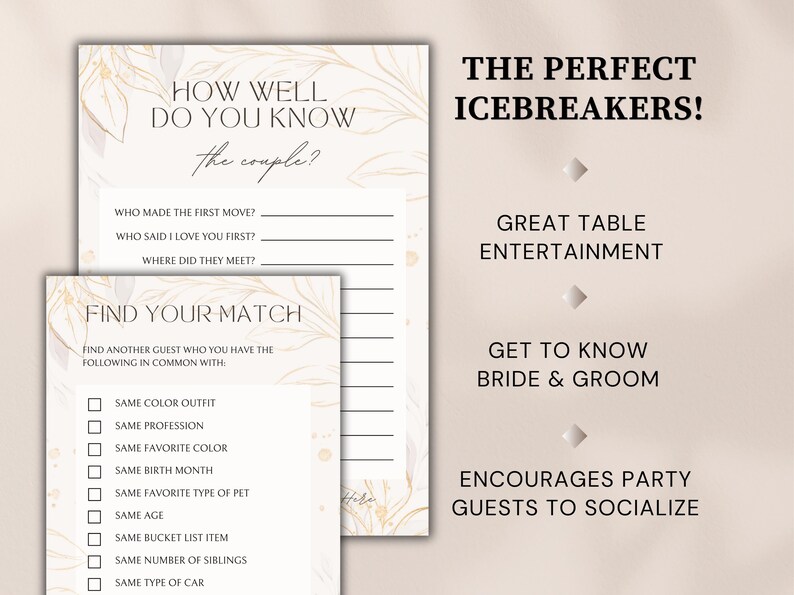 Printable Wedding Games Template Editable Wedding Reception Table ...