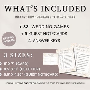 Printable Wedding Games Template Editable Wedding Reception Table ...